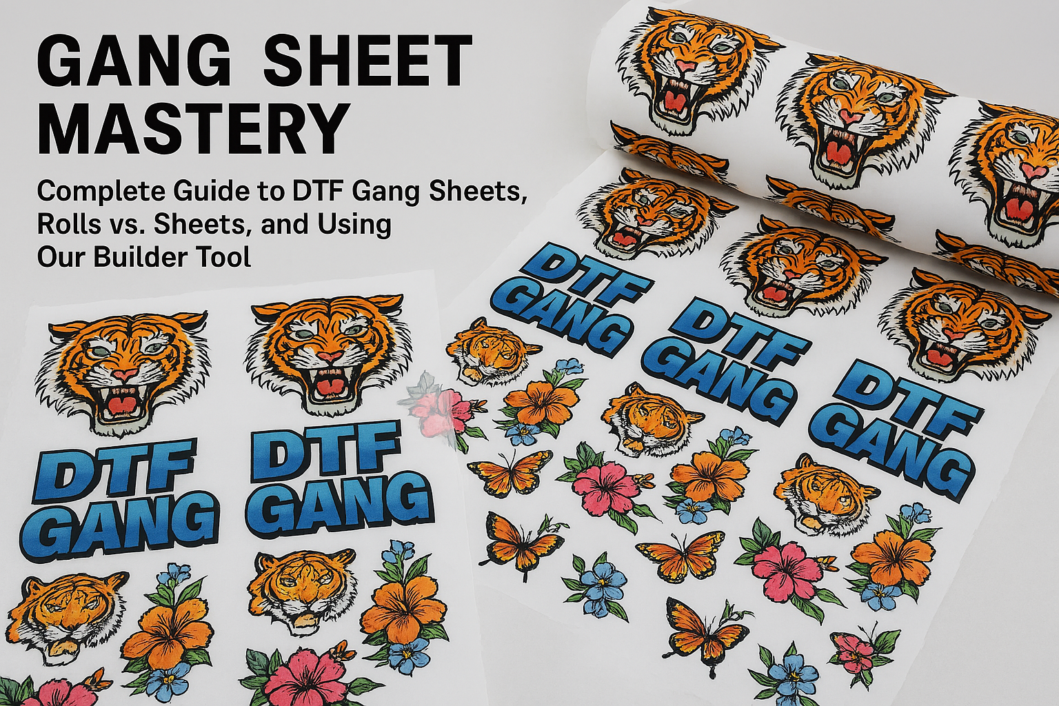 Gang Sheet Tutorial: DTF Rolls vs Sheets & How to Use Our Builder Tool ...